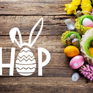 Easter Vinyl Decals Easter Bunny Vinyl Decal Spring Vinyl Decal Easter ...