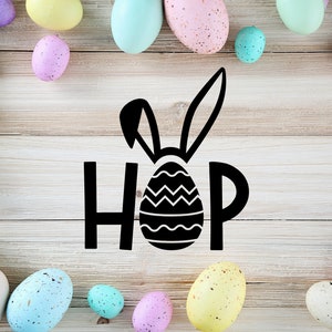 Easter Vinyl Decals Easter Bunny Vinyl Decal Spring Vinyl Decal Easter ...