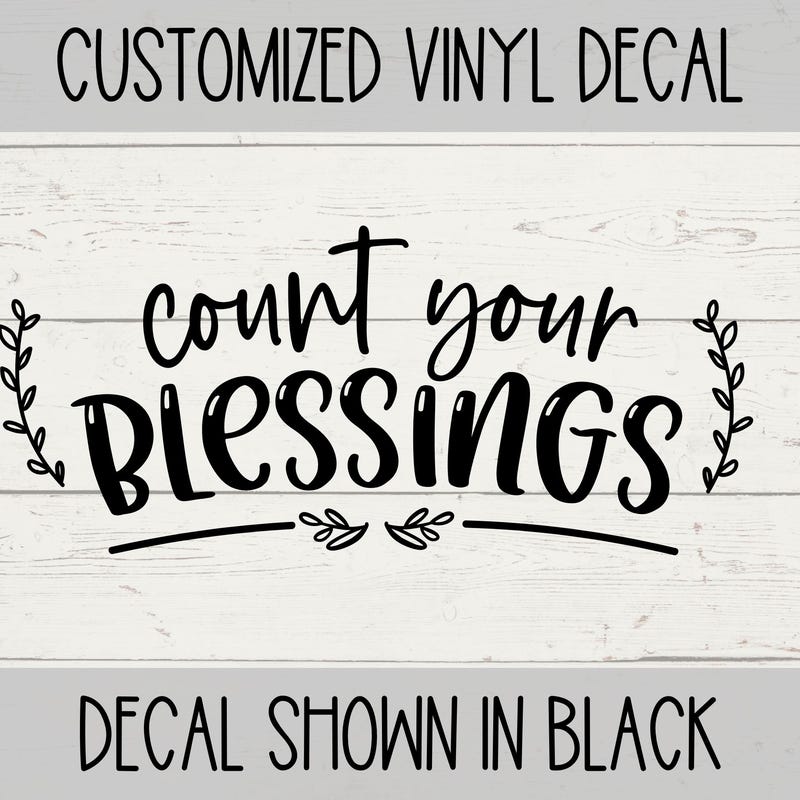 Blessing Decal - Etsy