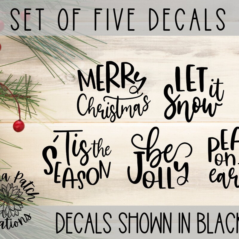 Christmas Decals - Etsy