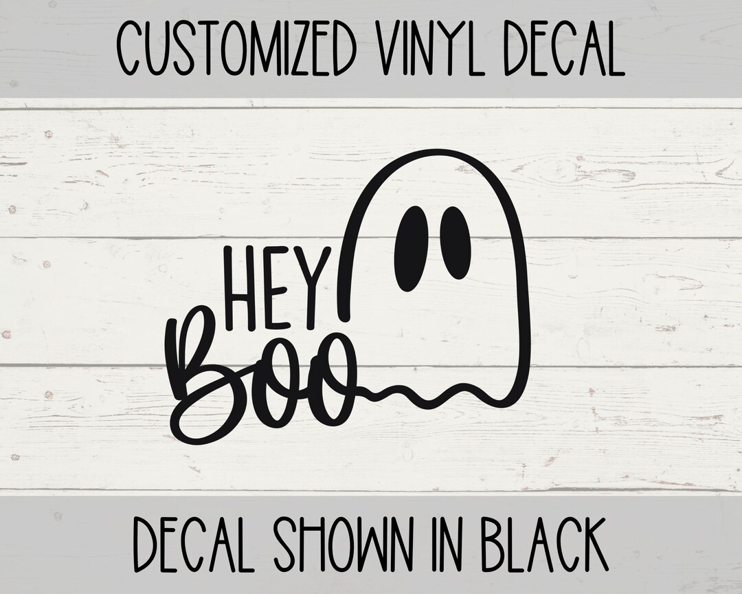 Halloween Vinyl Decal Ghost Vinyl Decal Boo Decal Fall Sticker Ghost ...