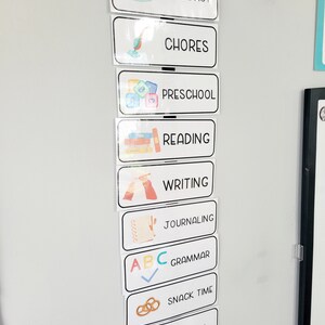 Daily Schedule Cards Homeschool Daily Schedule Cards PDF Print at Home ...