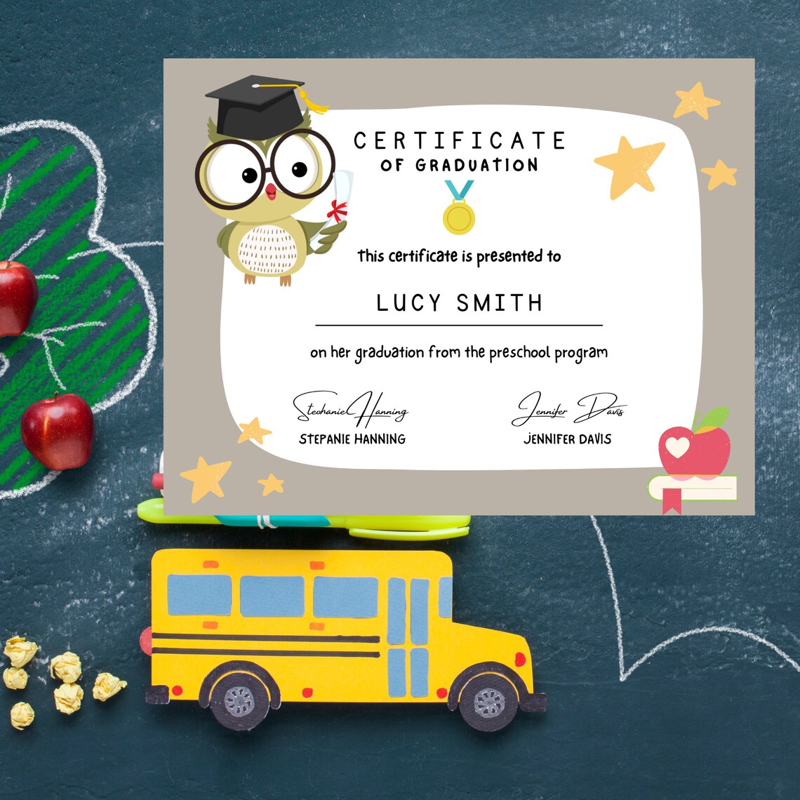 Preschool Graduation Certificate, Preschool Graduation Diploma ...