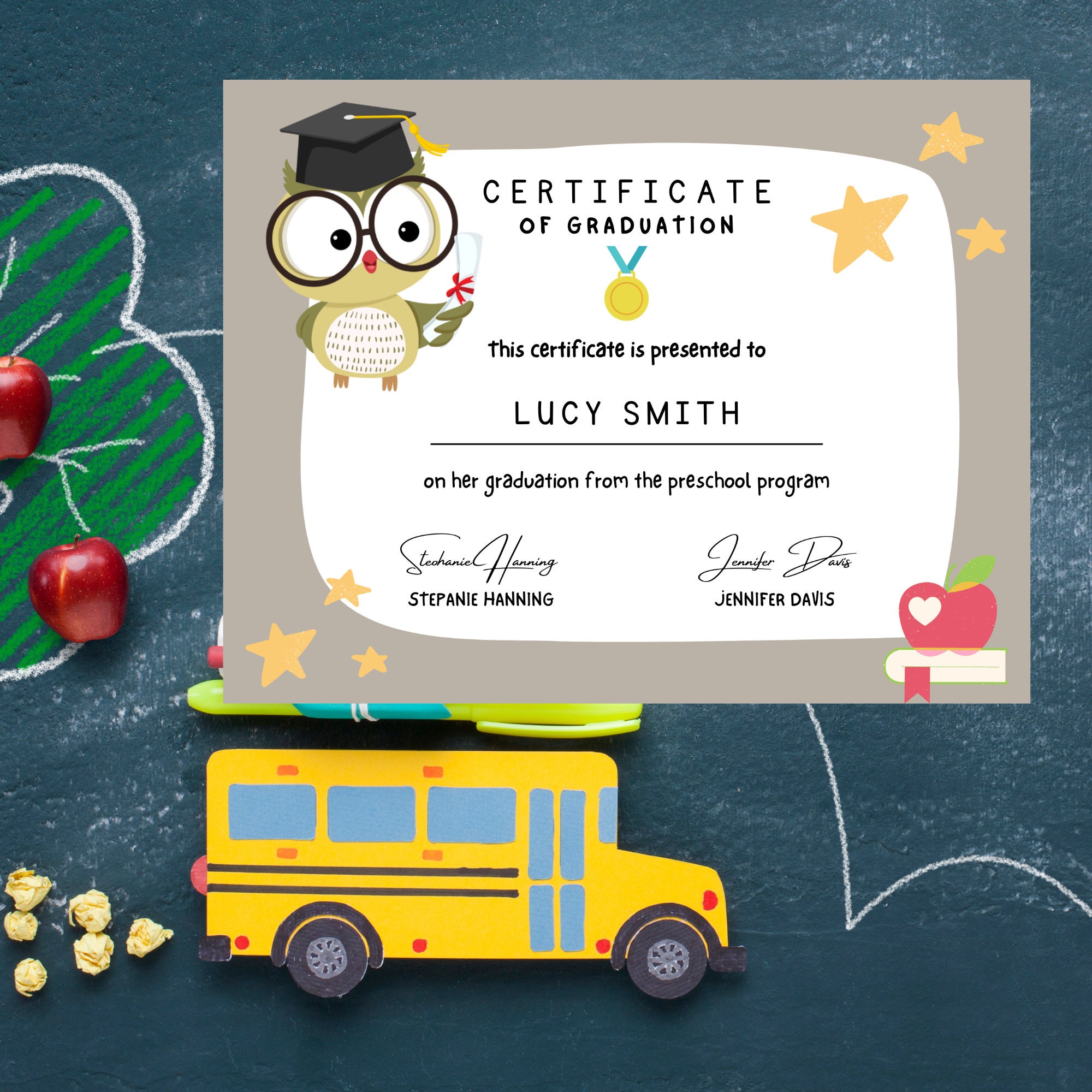 Preschool Graduation Certificate, Preschool Graduation Diploma ...