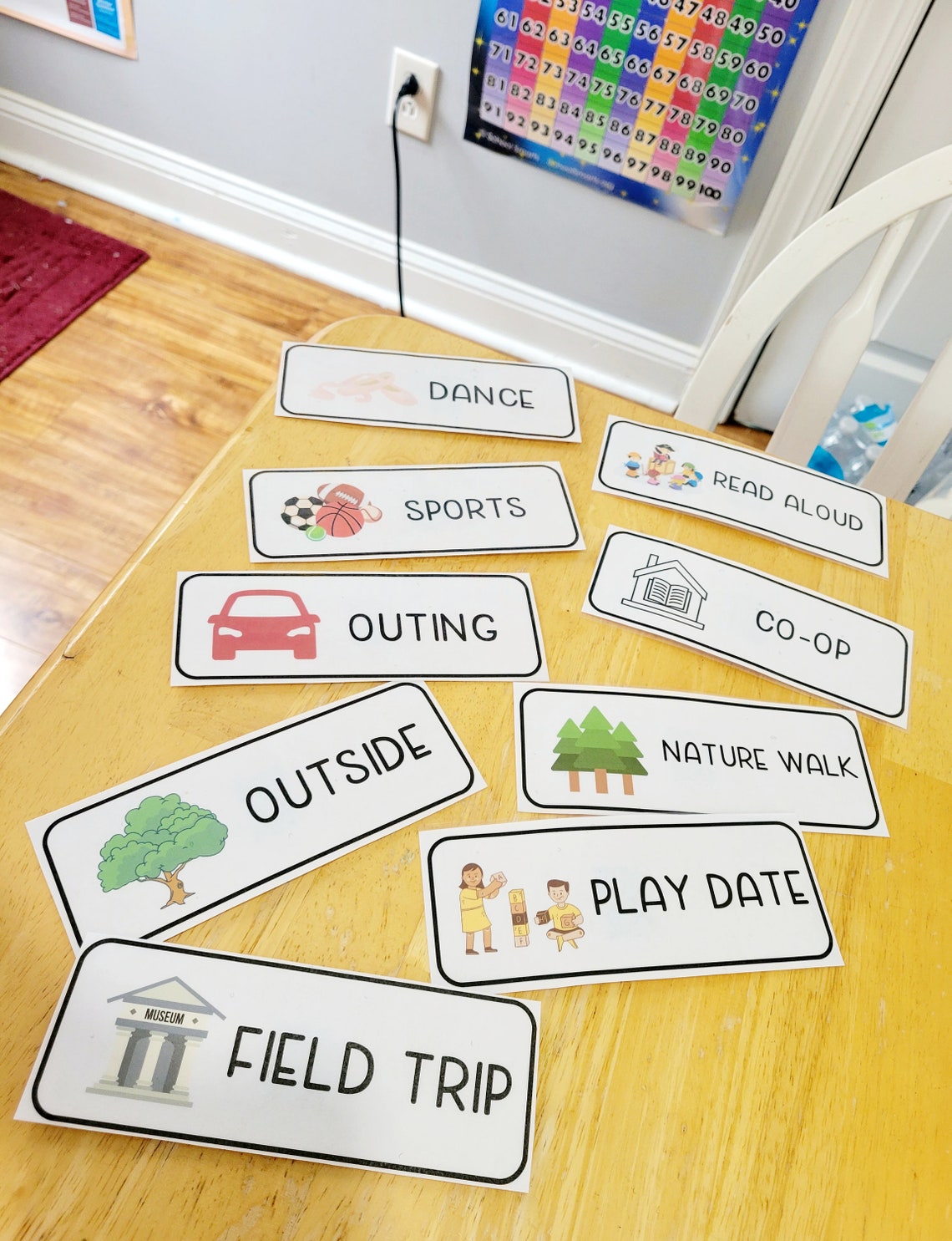 Daily Schedule Cards Homeschool Daily Schedule Cards PDF Print - Etsy