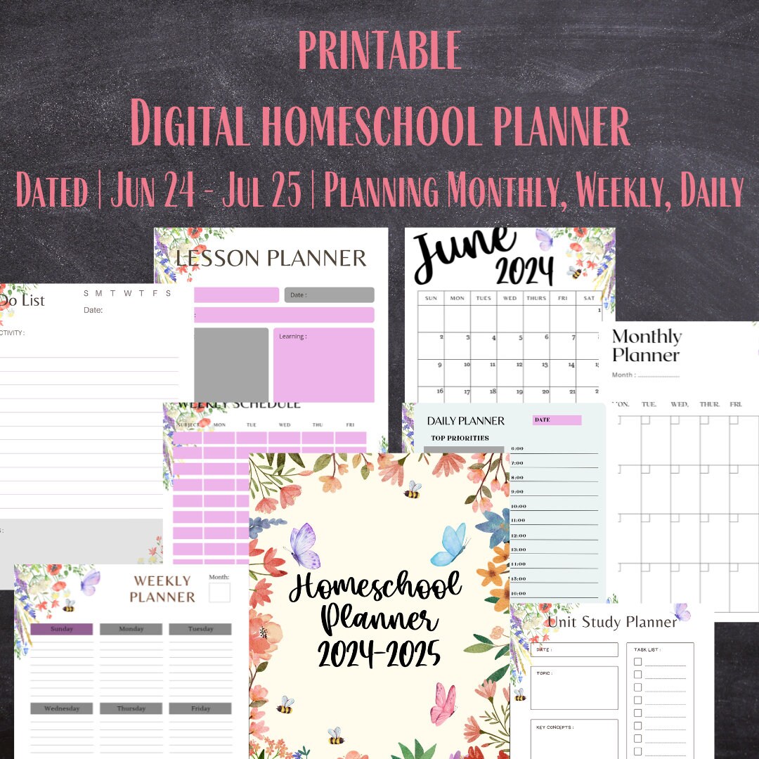 Homeschool Digital Planner, Plan Your School Year, Digital Planning ...