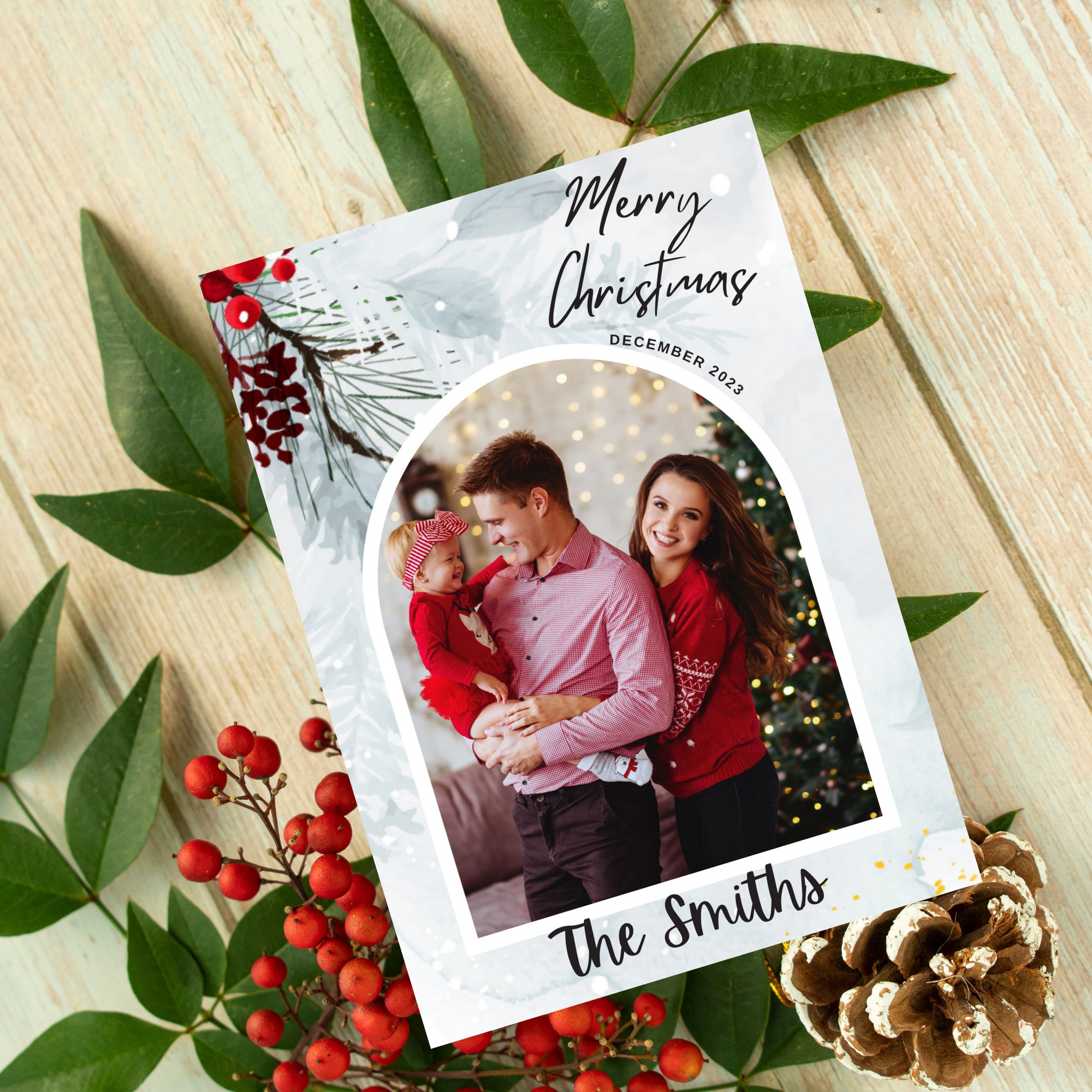 Printable Christmas Cards, Editable Christmas Cards, Photo Christmas ...
