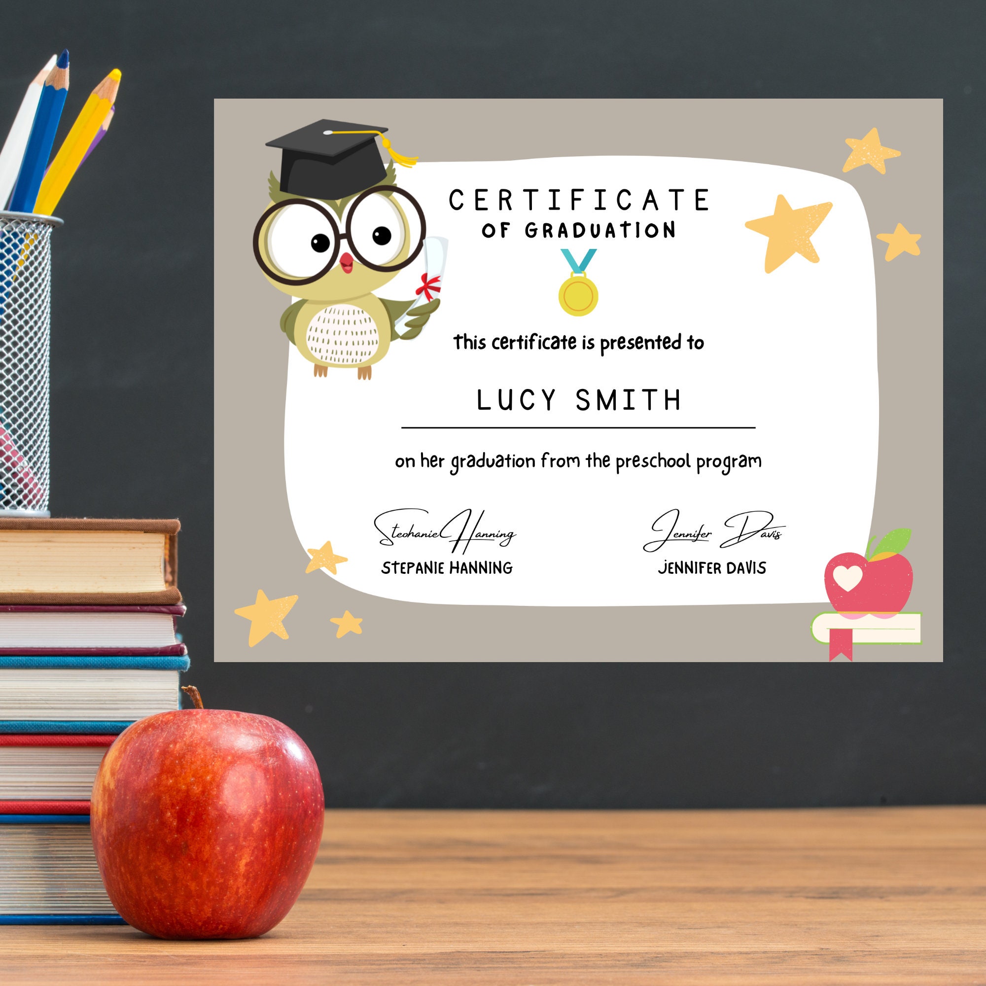 Preschool Graduation Certificate, Preschool Graduation Diploma ...