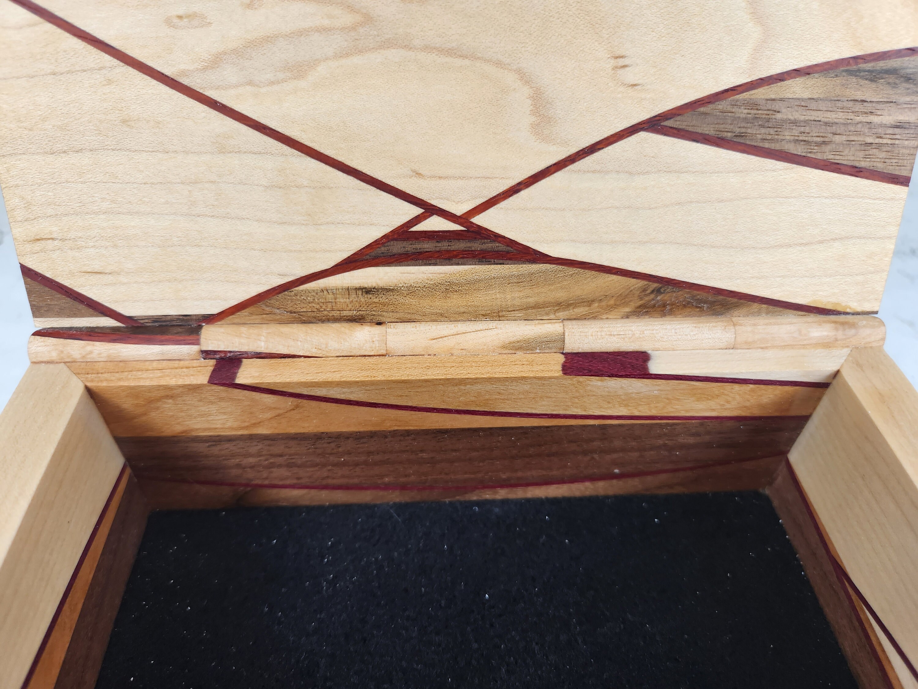 Woven Box With Invisible Wood Hinge - Etsy