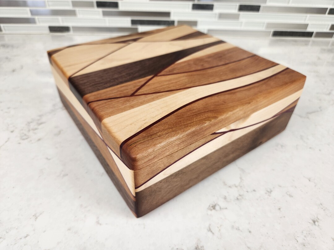 Woven Box With Invisible Wood Hinge - Etsy