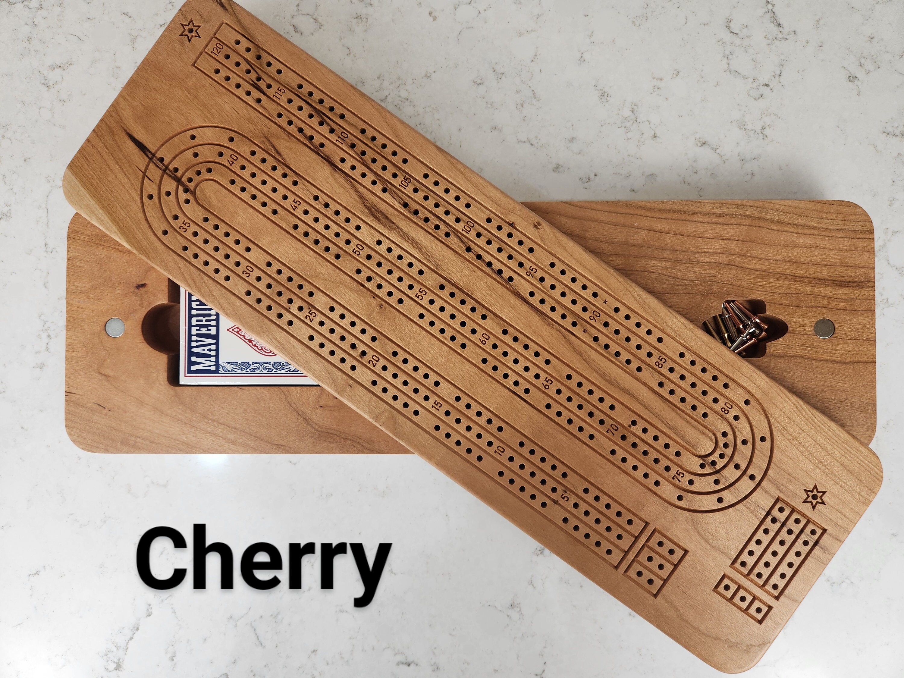 Full Sized Cribbage Board Solid Hardwood - Etsy