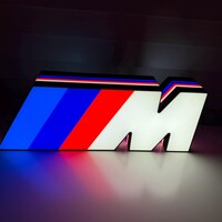 BMW Neon Sign, Custom Design Illuminated BMW M Power Neon Sign, Garage ...