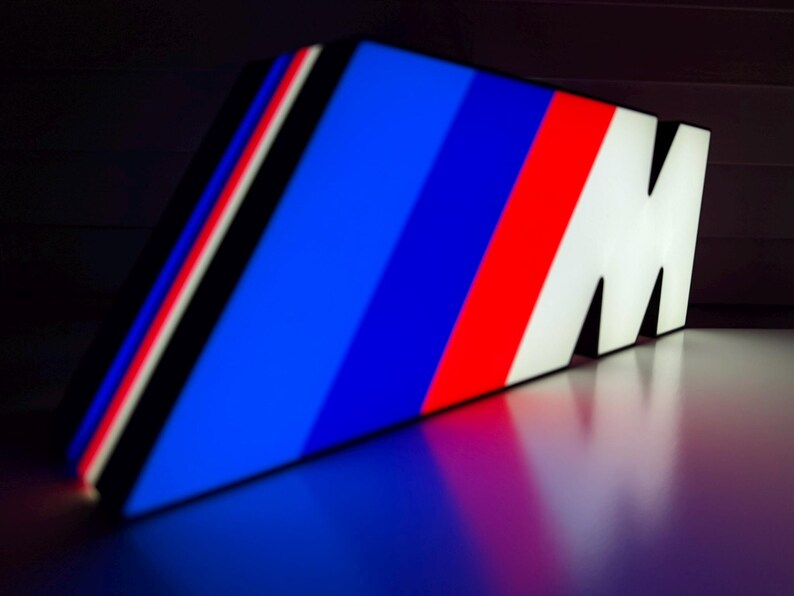 BMW M LED Sign – USB Powered, 3D Printed Wall Decor - Etsy