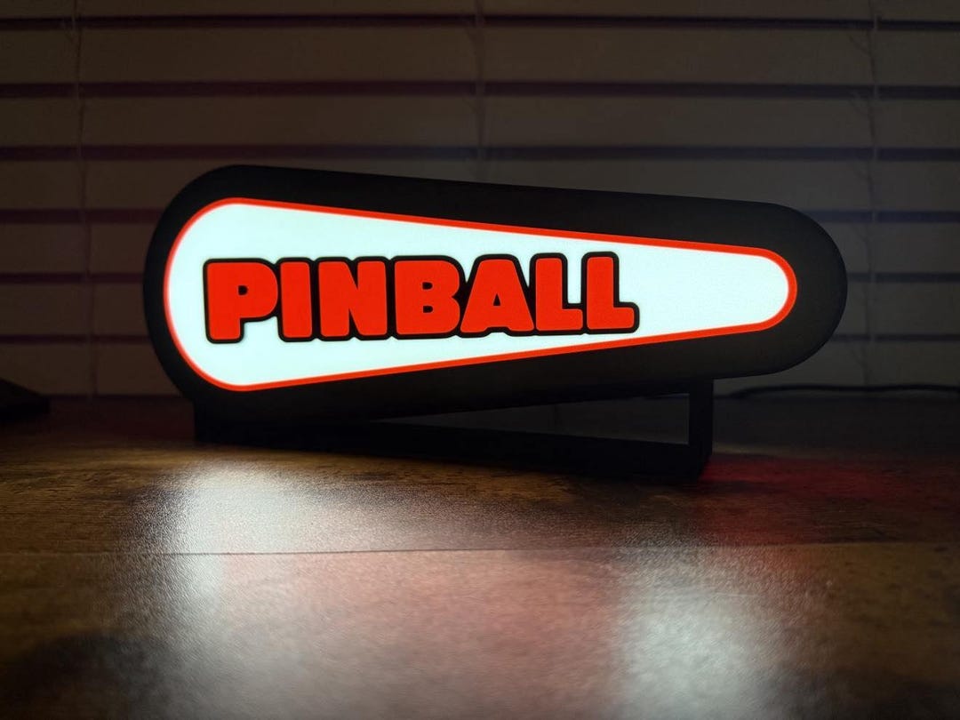 Pinball Flipper LED Sign | Wall Decor | Football Sign | MLB | Gift for ...