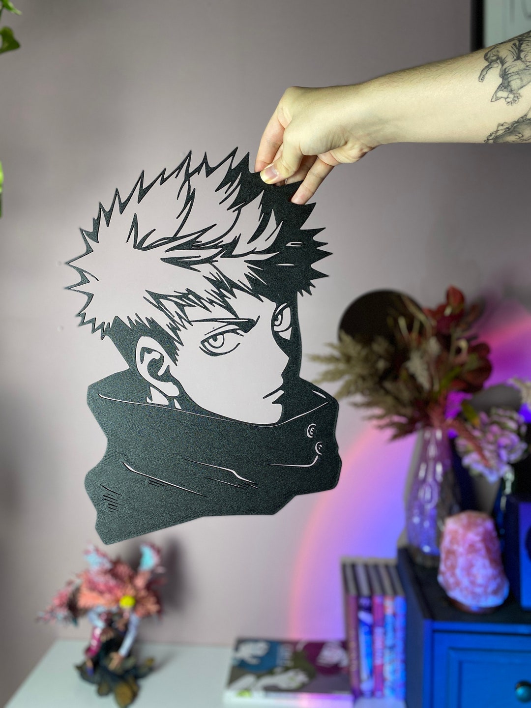 Anime Wallart 3D Mural Wall Decoration Manga 3D Print Gift Idea for ...