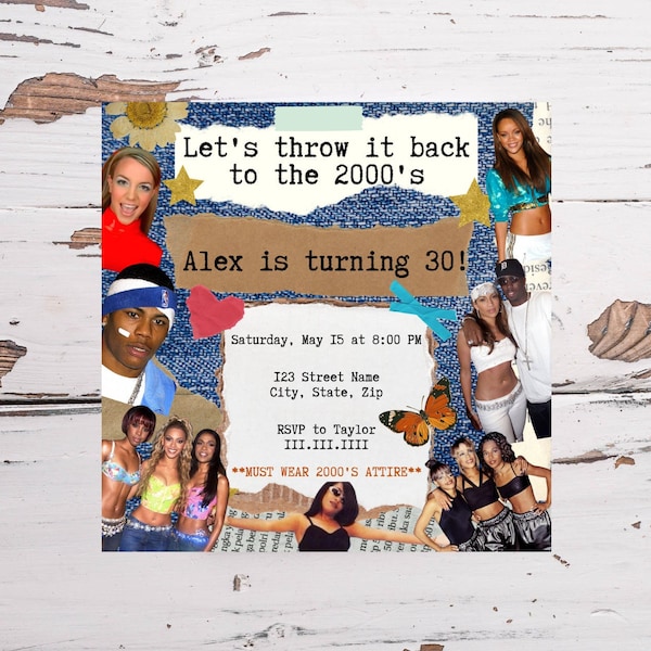 Throwback 2000s Party - Etsy