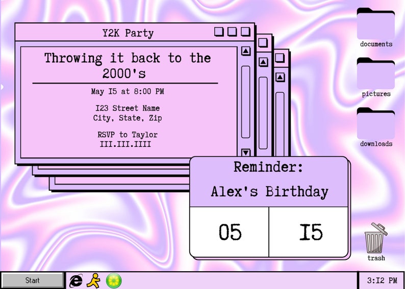 Digital Y2K Birthday Party Mix Invitation - Y2k Party - Y2K CD Invitation - 2000s Birthday Party ...