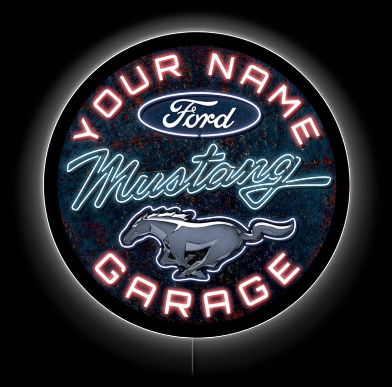 Ford Mustang LED 23" LED Custom Sign - Etsy