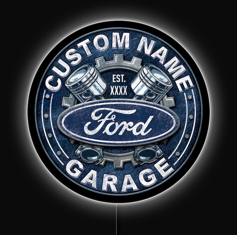 Ford LED 23" LED Custom Sign - Etsy