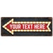 LED Light up Arrow Sign - Custom Metal Marquee Directional Sign ...