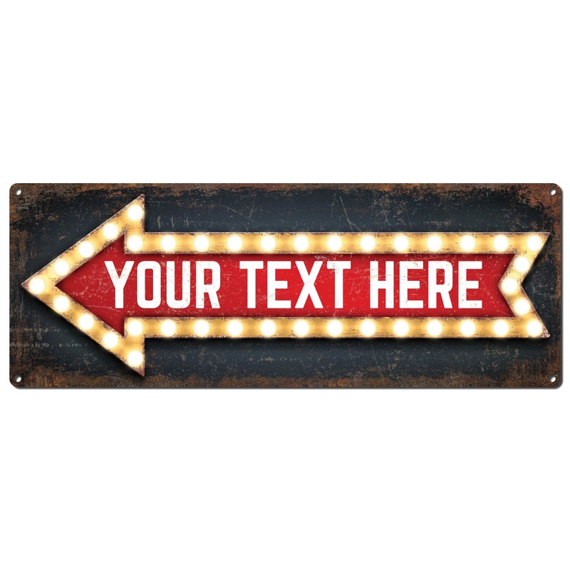 Lighted Arrow Sign - Etsy