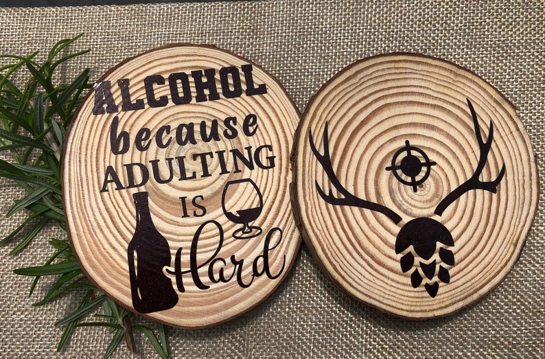 Live Edge Wood Coasters - Etsy
