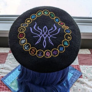 Fire Emblem Three Houses Seiros Mural Beret: 11" Embroidered Acrylic ...