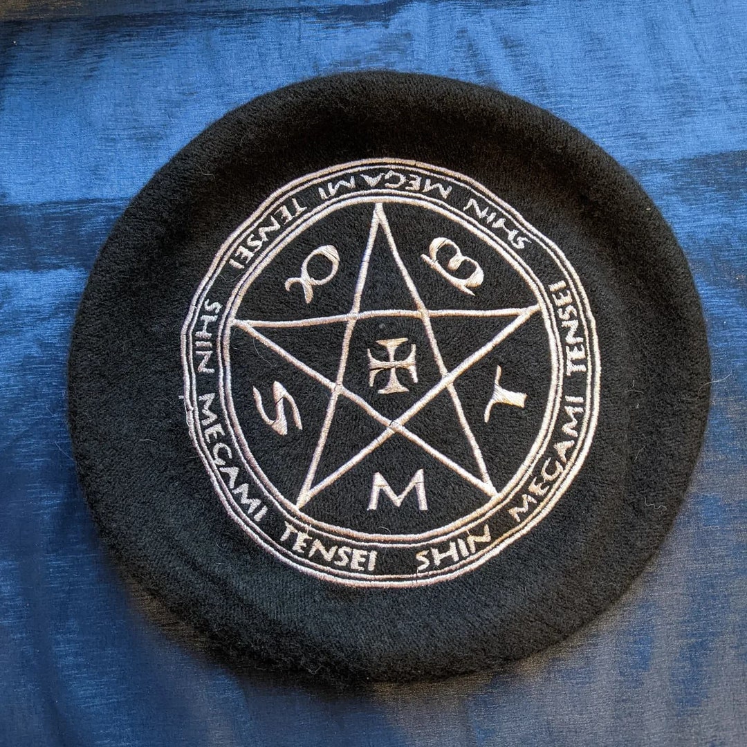 Shin Megami Tensei Beret: Embroidered 11" Wool/acrylic Beret for SMT ...