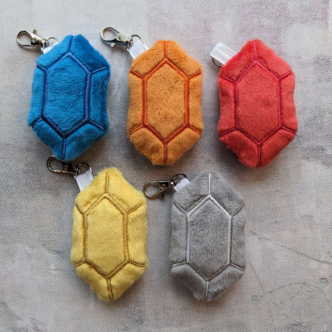 Legend of Zelda Rupee Plush Keychains - Etsy