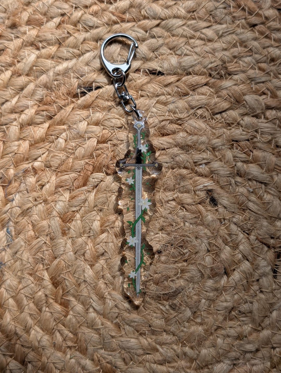 Lord of the Rings Anduril Kingsfoil Acrylic Keychain: 3.5" Sword ...