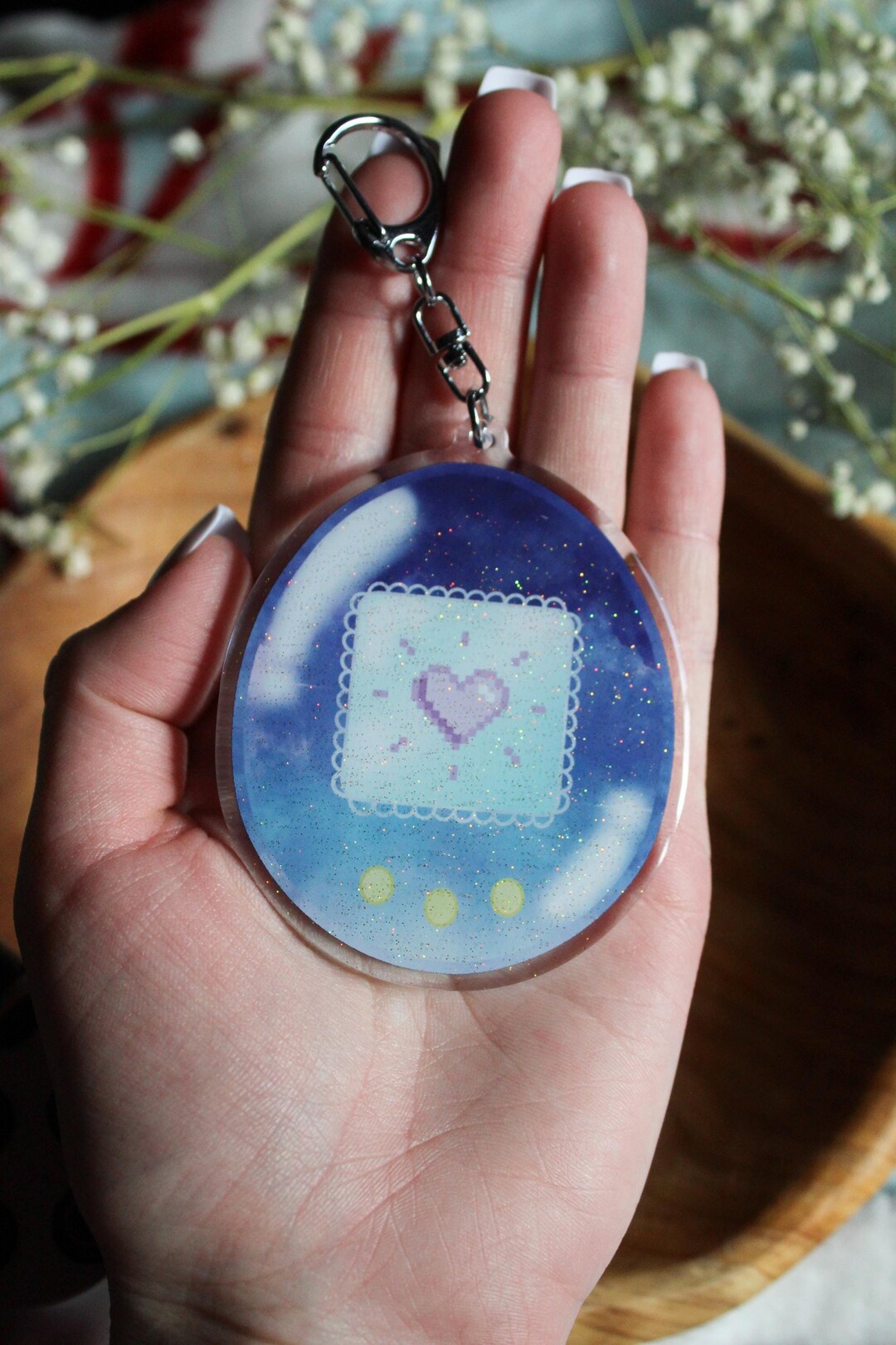 Tamagotchi Inspired Acrylic Keychains | Pastel Aesthetic | Gamer ...