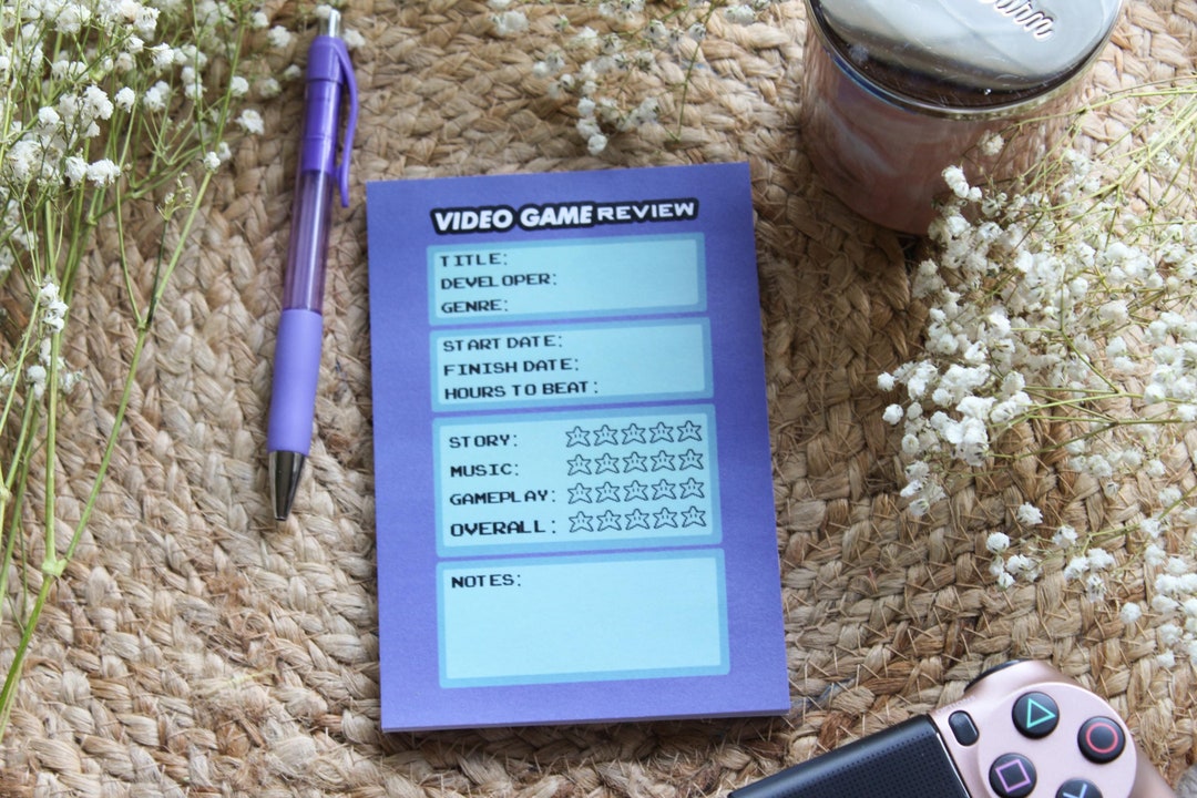 Indigo Video Game Review 4" X 6" Post-it® Notepad: 50-page 4" X 6 ...