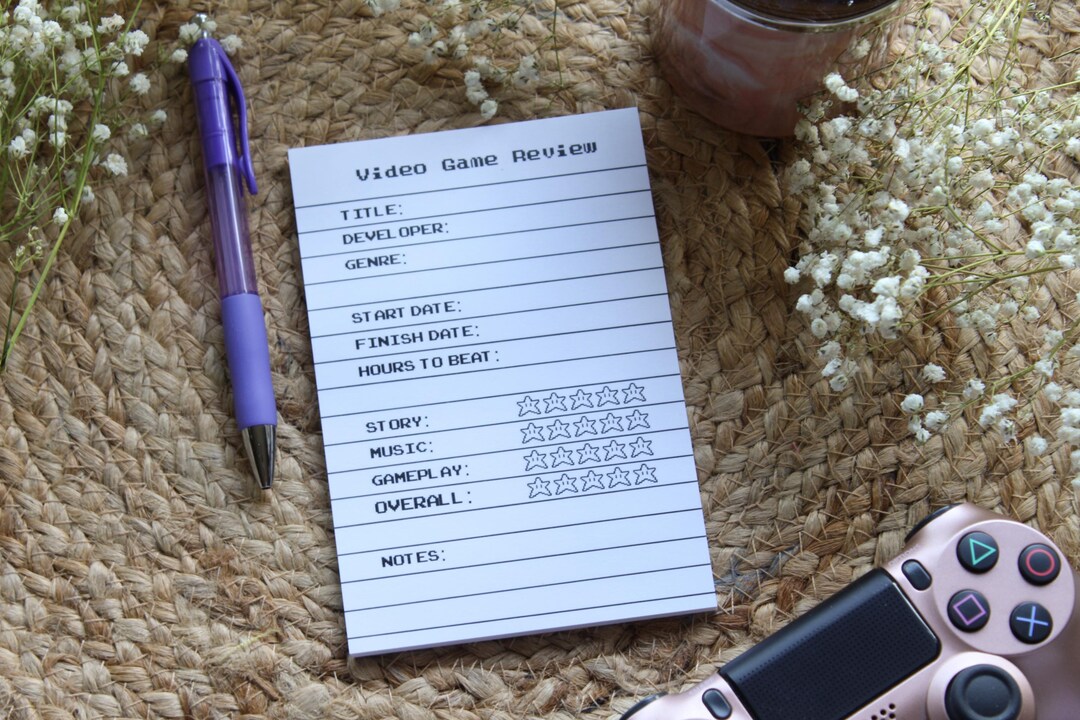 Classic Retro Video Game Review 4x6 Post-it® Notepad 50 Self-adhesive ...