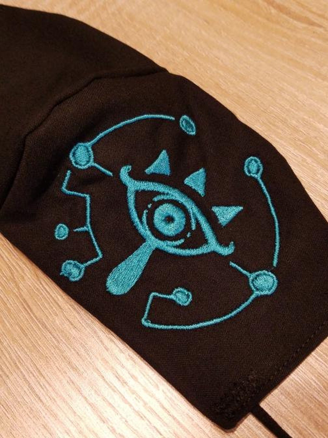Legend of Zelda Sheikah Sigil Cotton Face Mask Embroidered Customizable ...