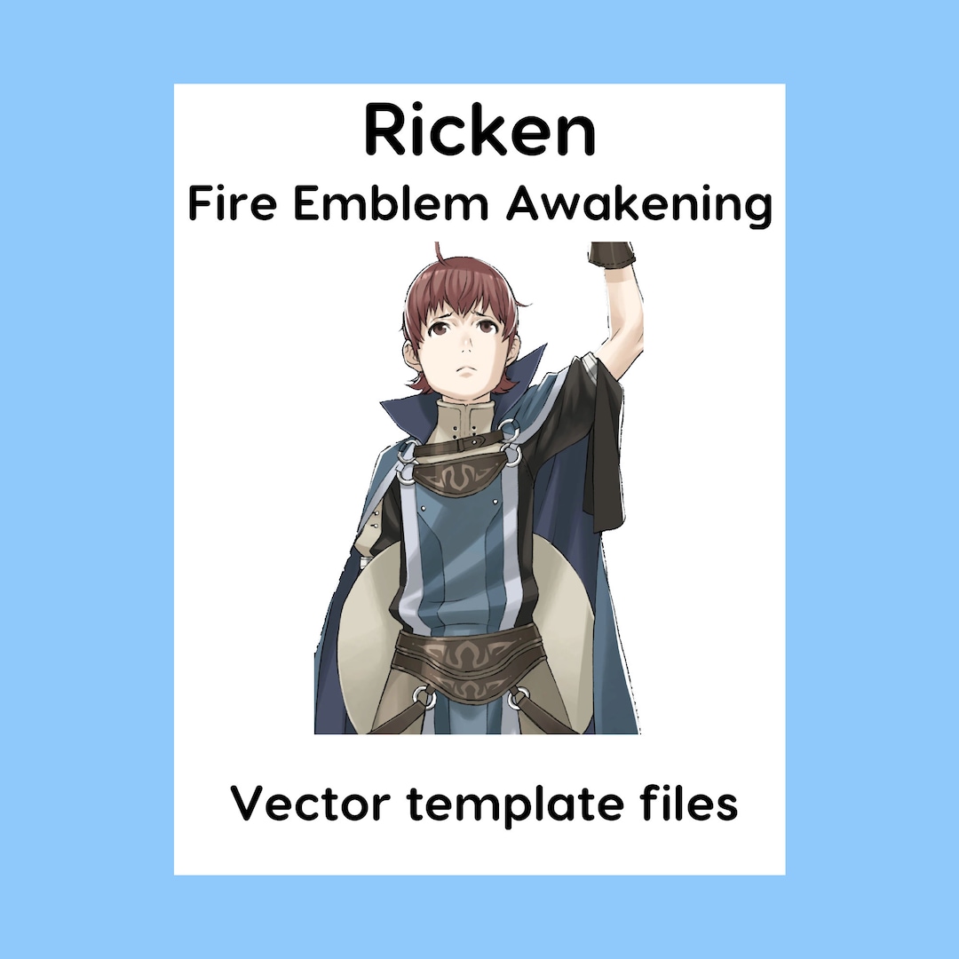 DIGITAL FILE: Ricken Fire Emblem Awakening Cosplay Vector Template ...