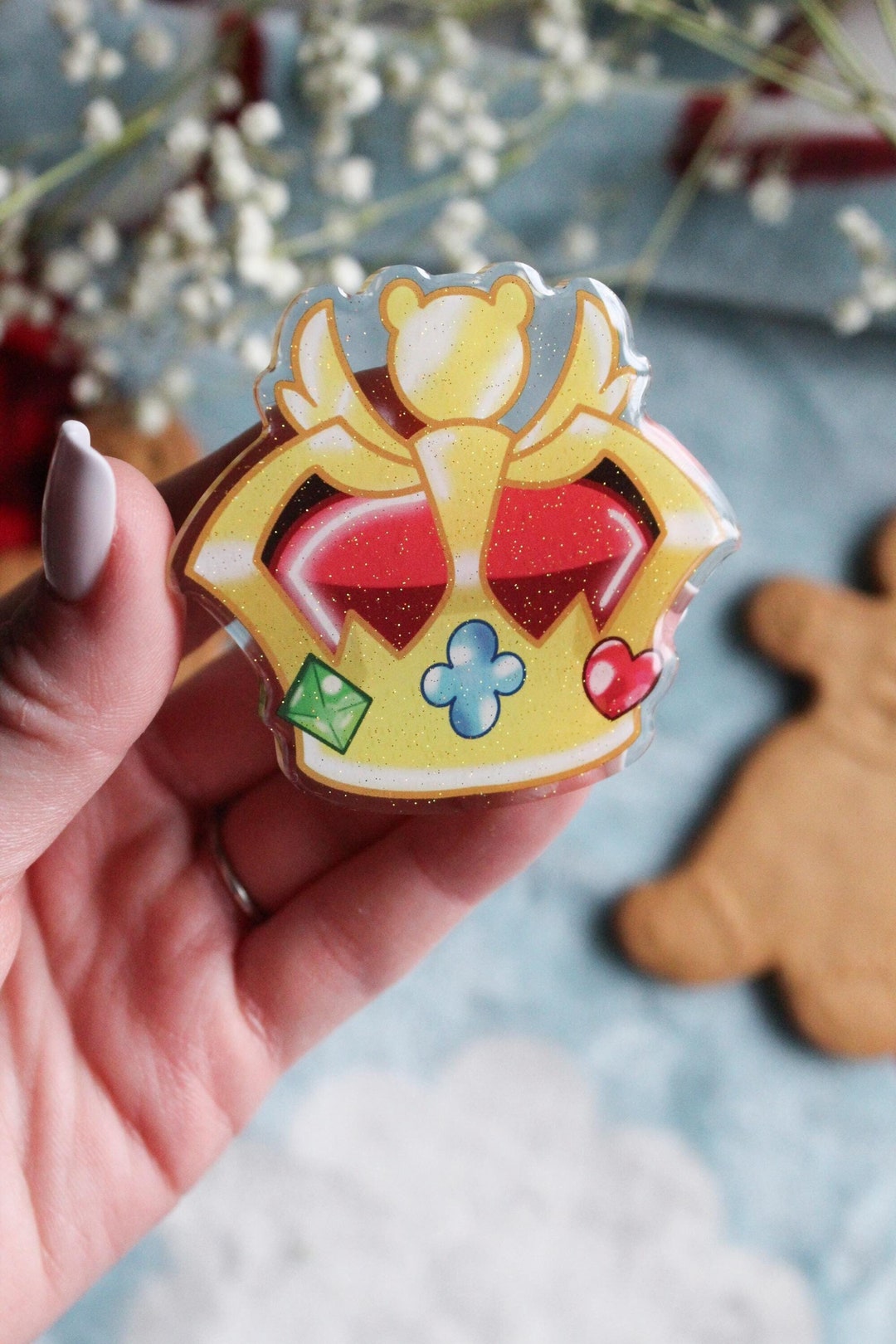 Cookie Run Kingdom Crown Acrylic Hair Clips | CRK | Gamer Hair ...