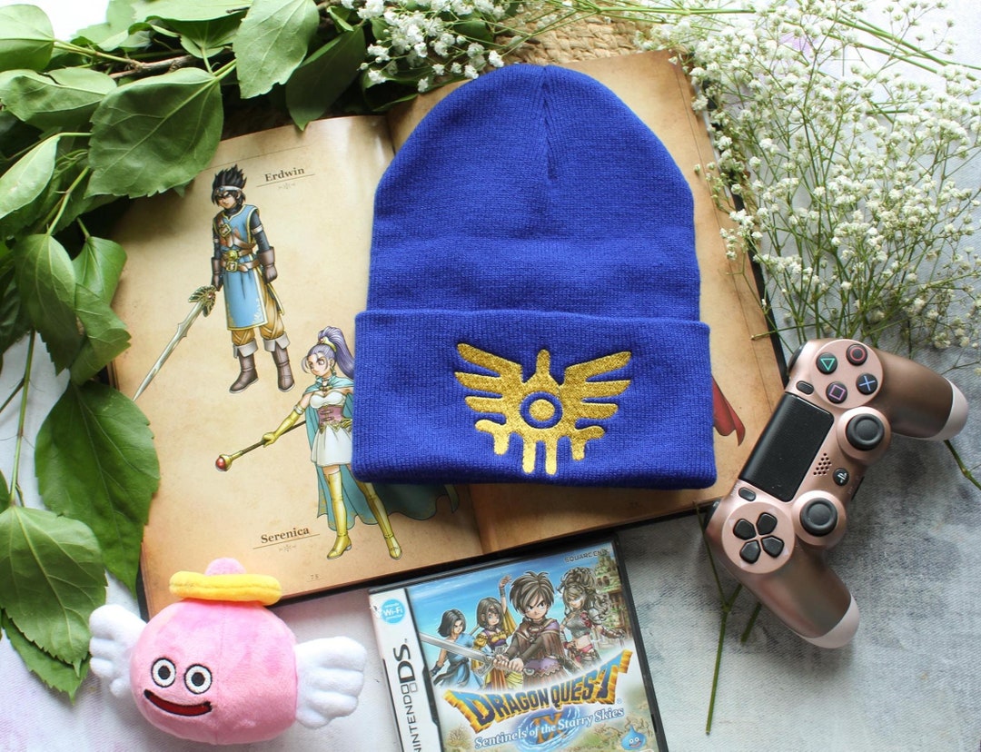 Customizable Dragon Quest Erdrick Loto Roto Beanie: Embroidered Hat for ...