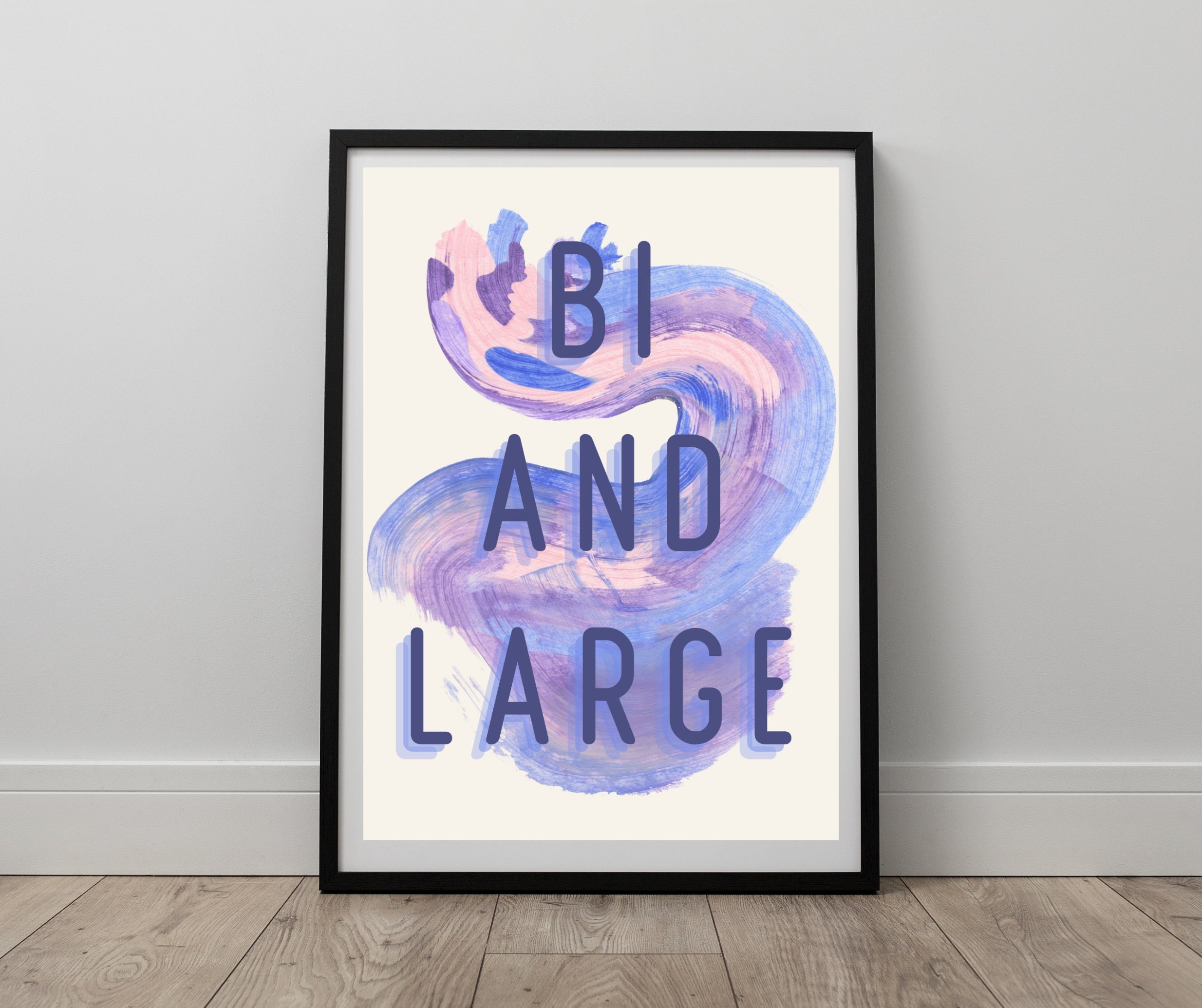 Printable Art Bi and Large Poster Print LGBTQ Gay Bisexual Queer Ally ...