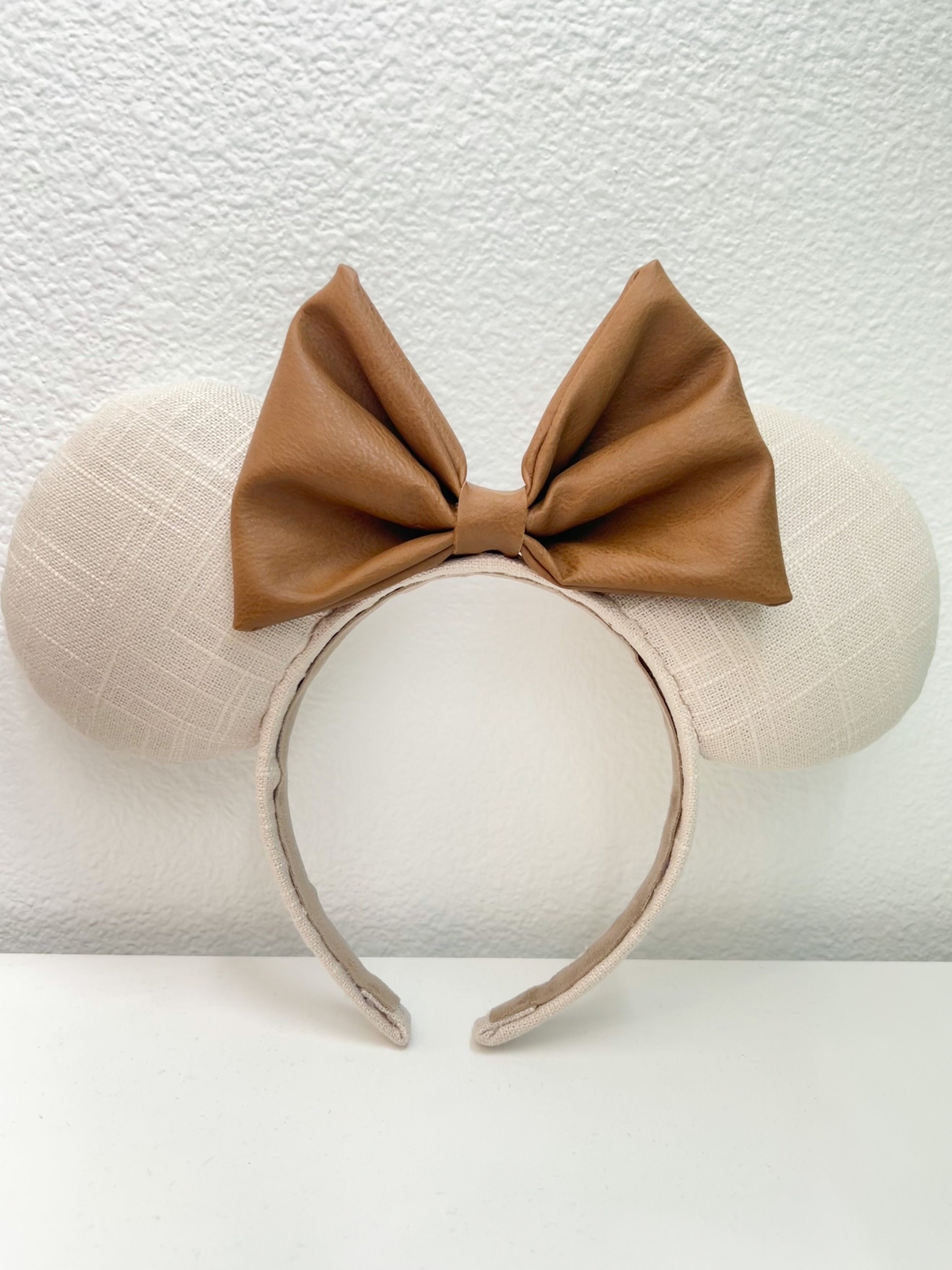 Neutral Leather Mouse Ears - Etsy