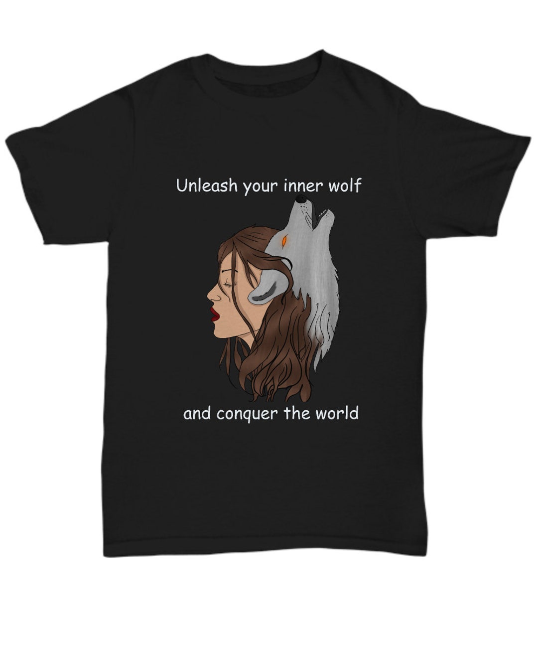 Original T-shirt Design, Wolf Spirt, Novelty T-shirt, Gift for Teens ...