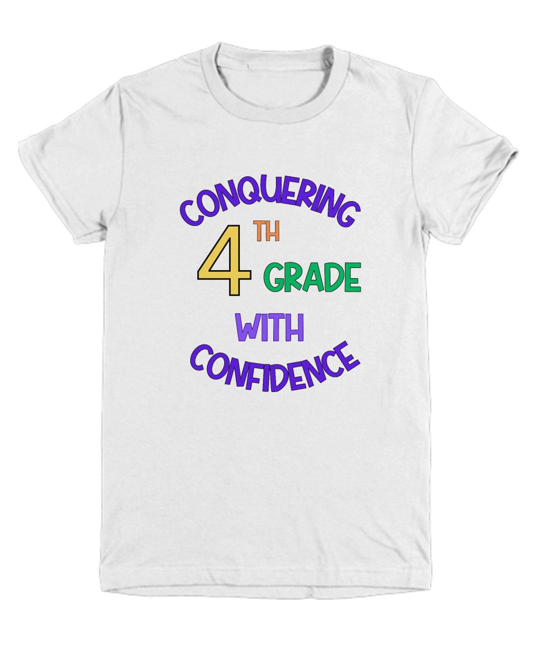 Fourth Grade Student Shirt | 4th Grade | Fourth Grade Rainbow Shirt ...