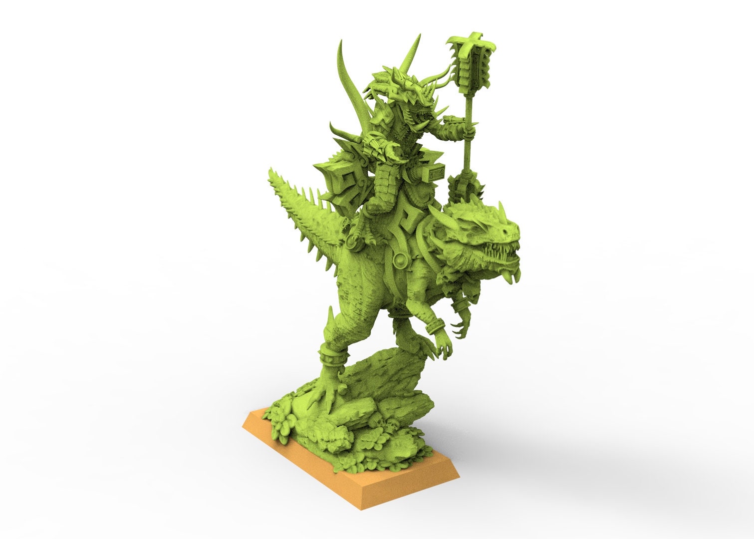 Lost Temple Saurian Raptor Riders Lizardmen, Raven Twin Miniatures ...
