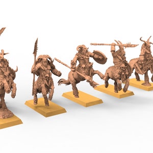 Beastmen Centaurs Warriors of Chaos, Raven Twin Miniatures Official - Etsy