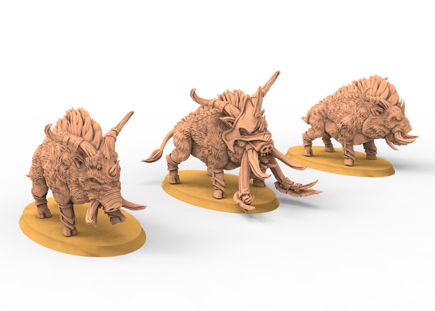 Beastmen Warboars, Raven Twin Miniatures Official - Etsy