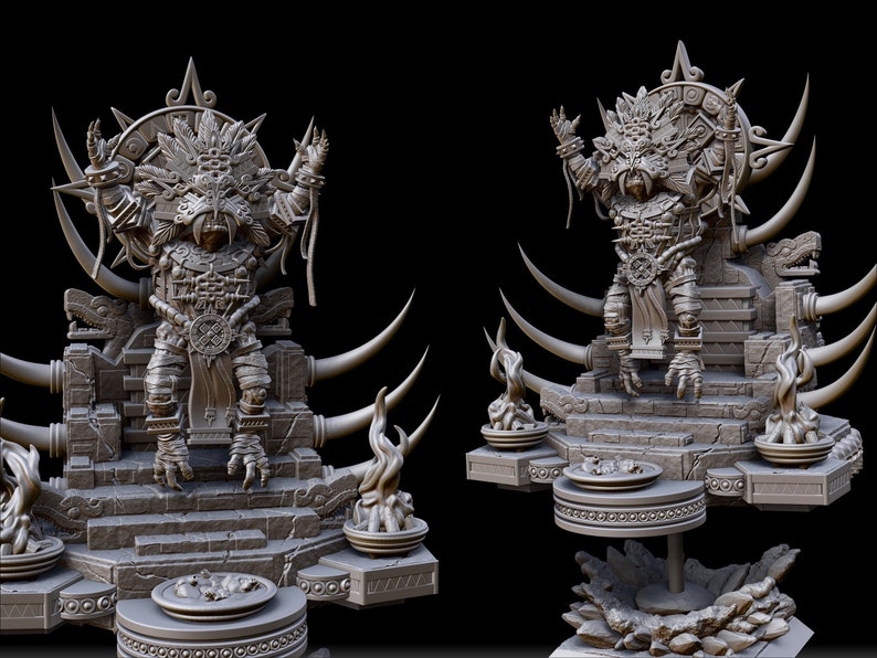 Lost Temple Mummified Toad Lizardmen, Raven Twin Miniatures Official - Etsy