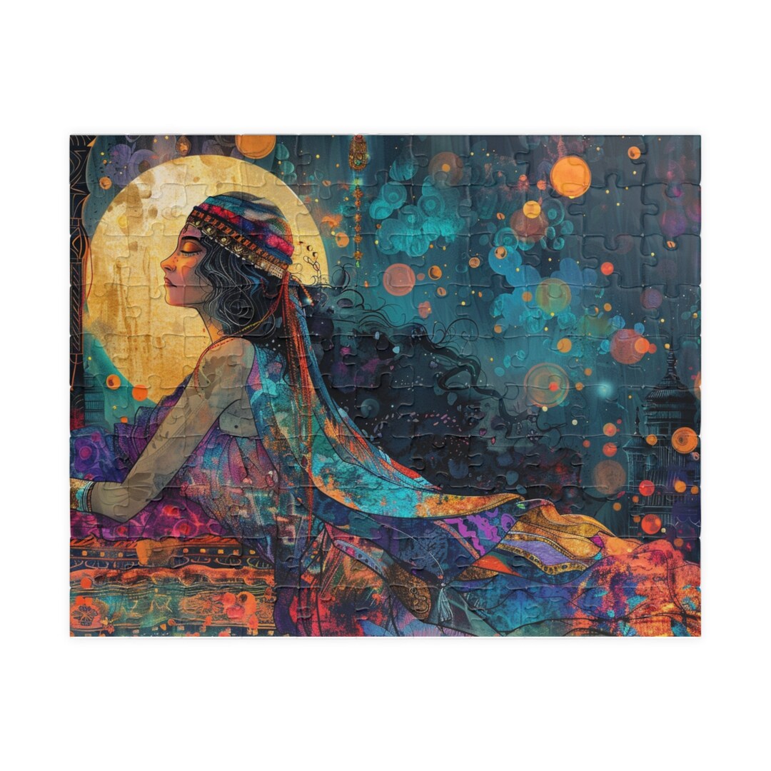 Moon Goddess Jigsaw Puzzle Magical Art Family Fun Unique Decoration ...