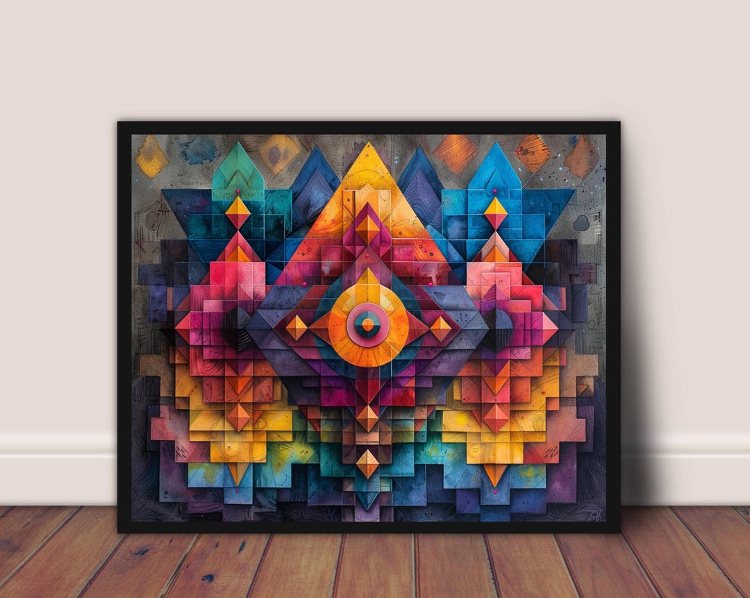 Printable "infinite Dimensions" Wall Art Painting Magical Visionary ...