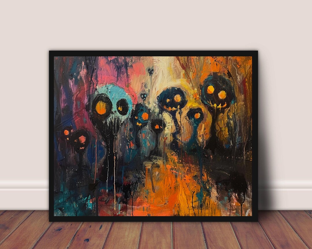 Printable "creepshow" Wall Art Painting Magical Fantasy Haunted House ...