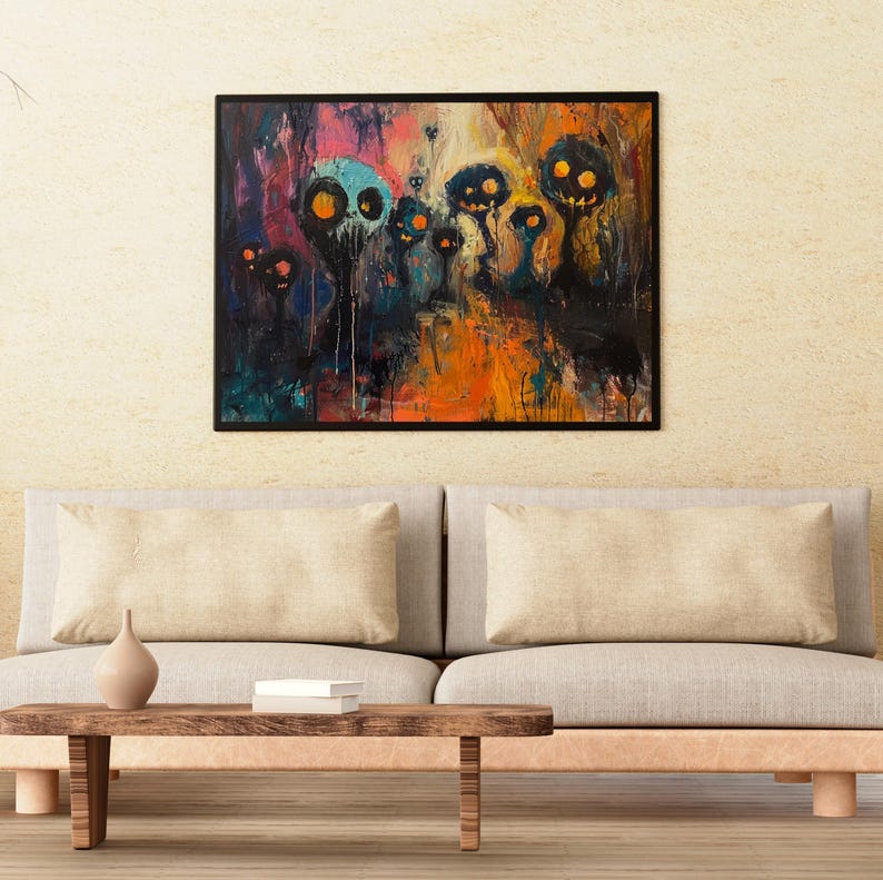 Printable "creepshow" Wall Art Painting Magical Fantasy Haunted House ...