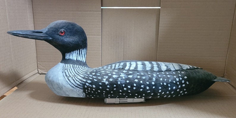 Hand Carved Loon - Etsy